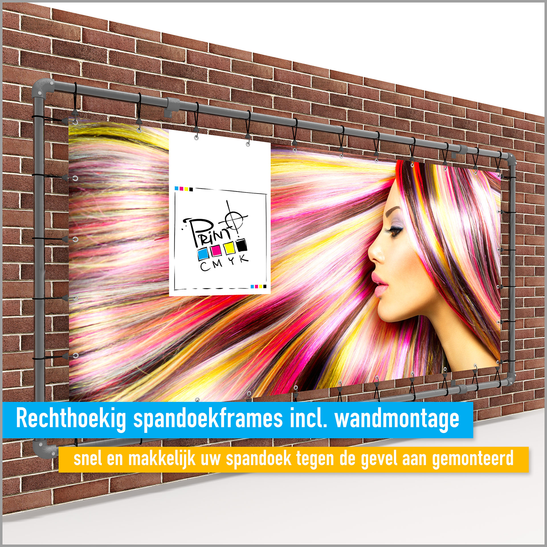 Spandoekframes: Stoer, Stevig & Snel gemonteerd | Kwaliteit Aluminium